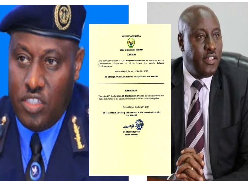 RIB yataye muri yombi CG(Rtd) Gasana wari Guverineri w’Intara y ...